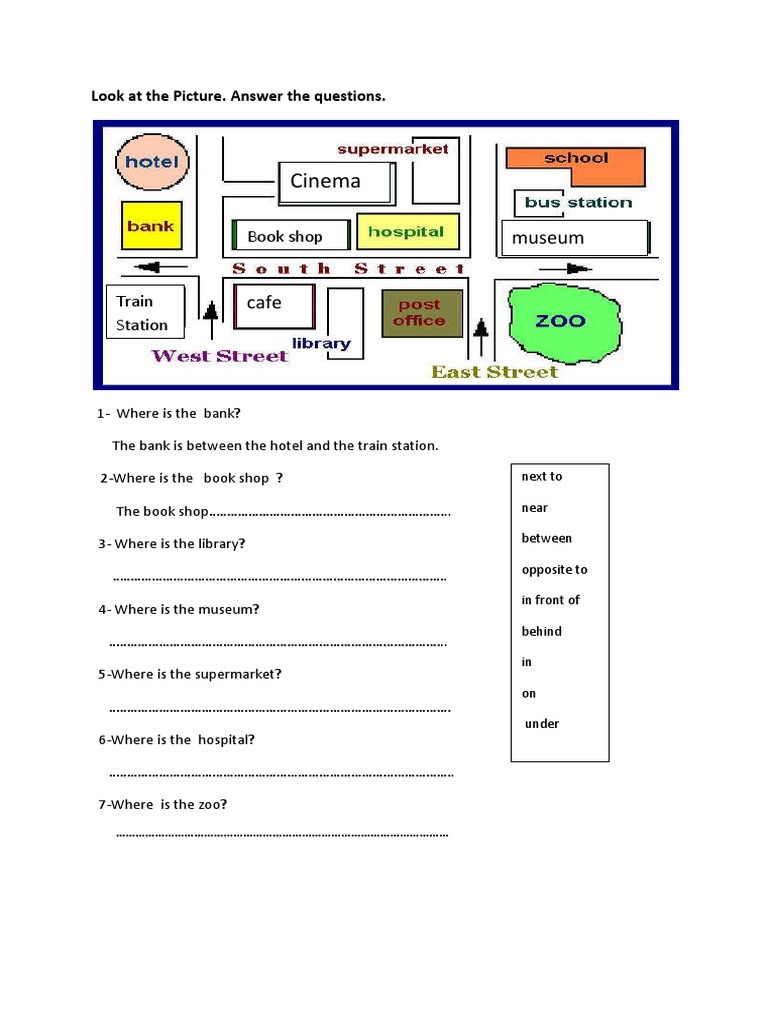 Prepositions of Place | PDF
