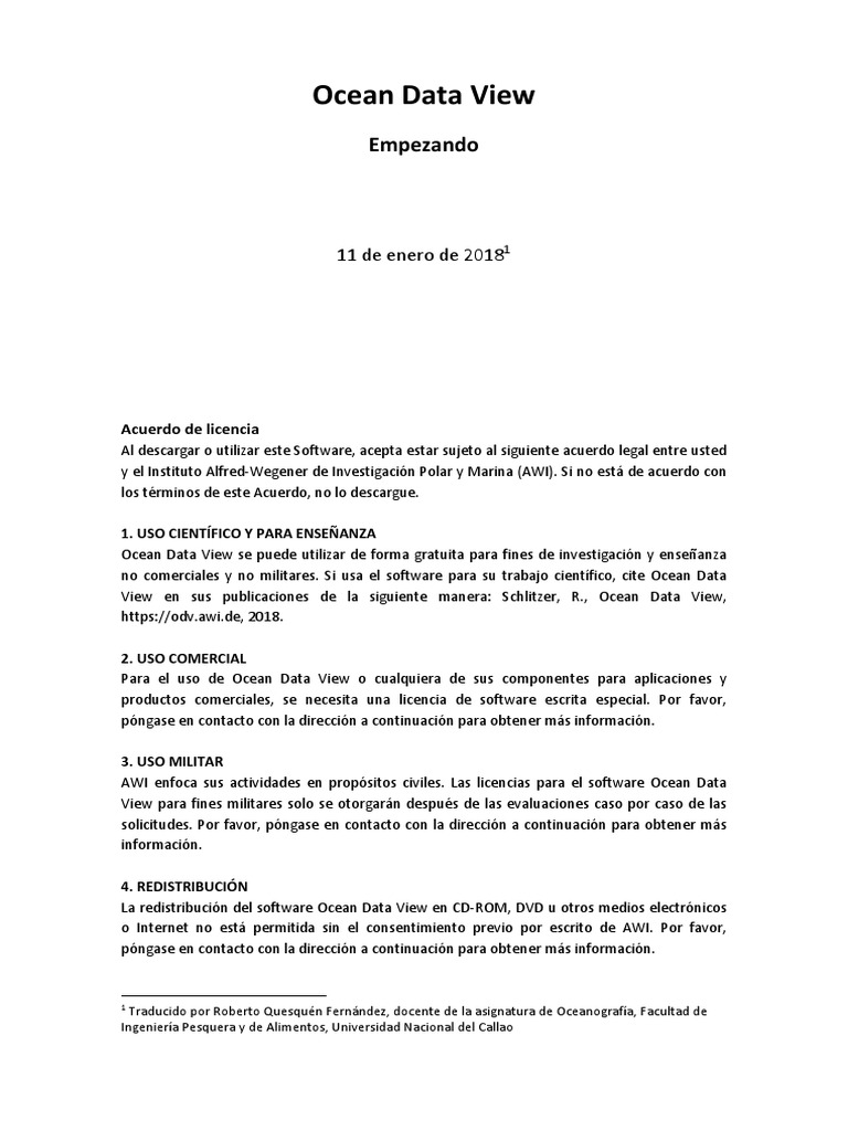 Ocean Data View | PDF | Point and Click | Metadatos