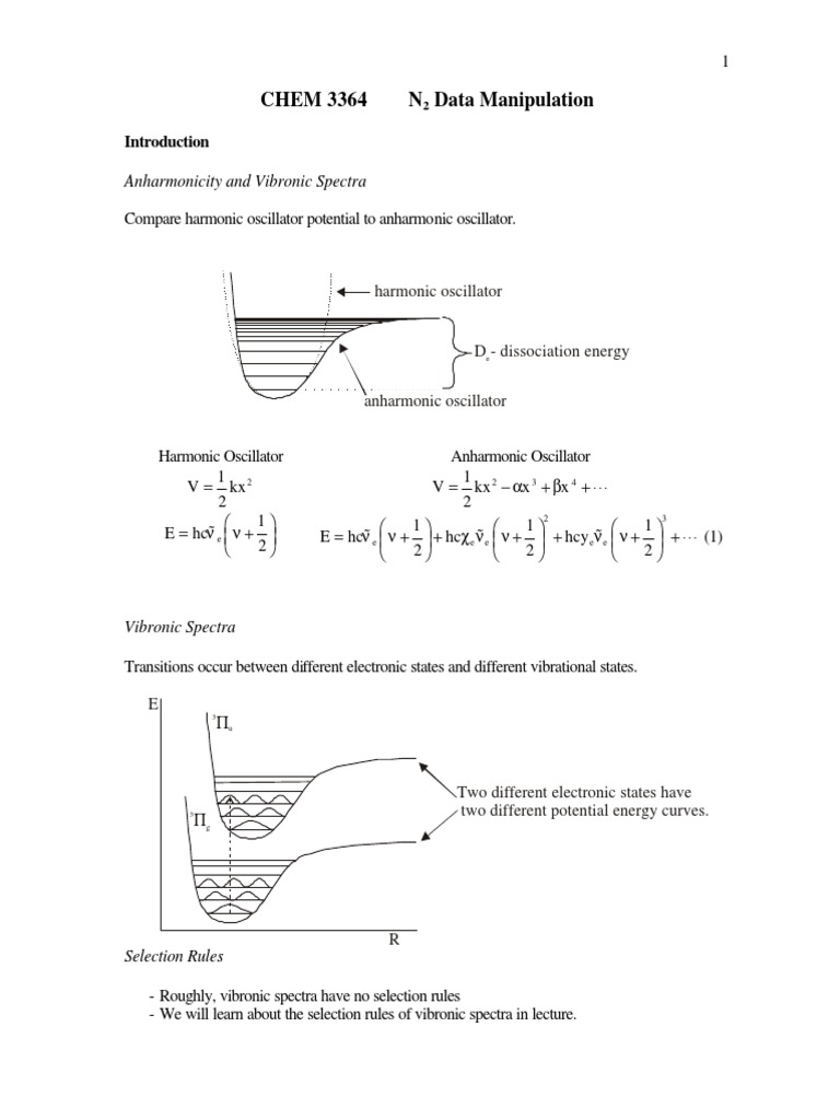 Deslandres Table N2Data | PDF | Energy Level | Spectroscopy