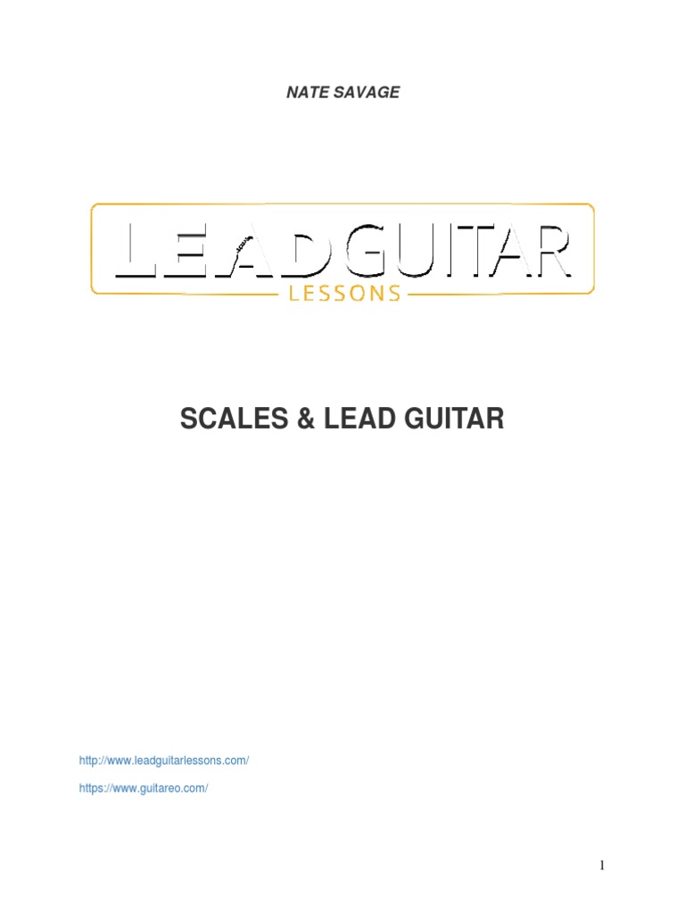 Scales & Lead Guitar | PDF | Scale (Music) | Guitars