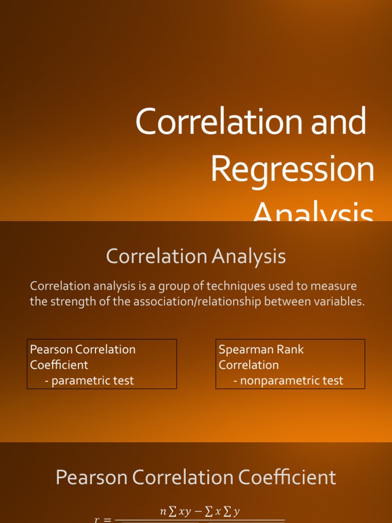 Correlation and Regression | PDF | Correlation And Dependence | Regression Analysis