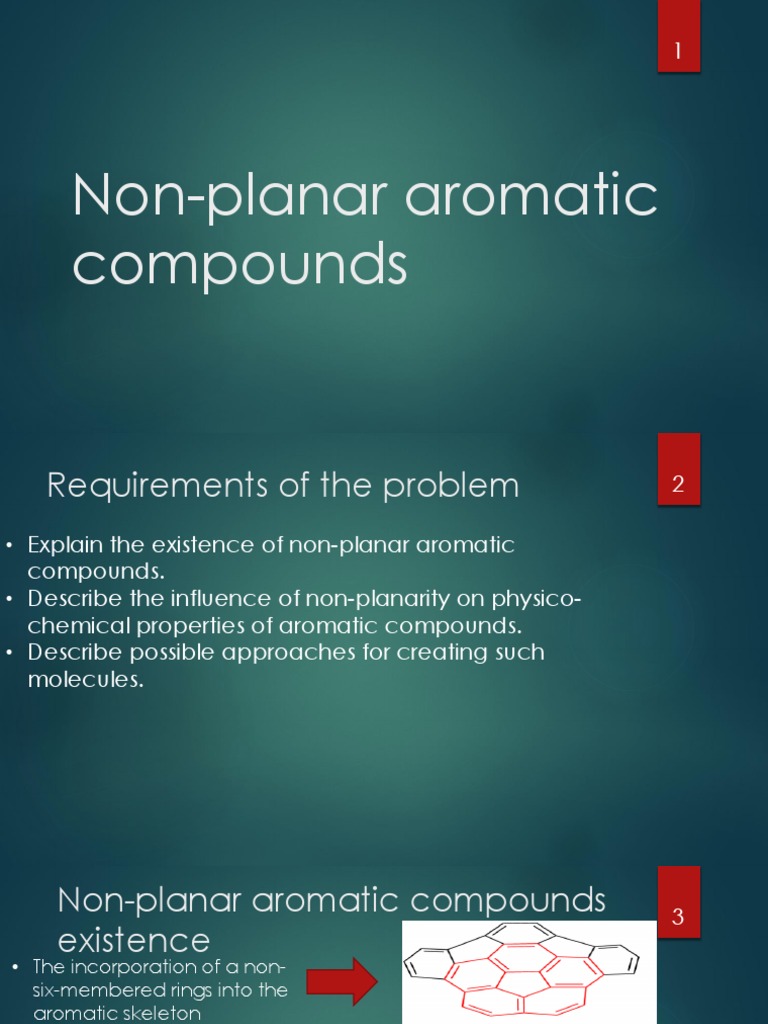 Non-Planar Aromatic Compounds | PDF | Aromaticity | Molecules