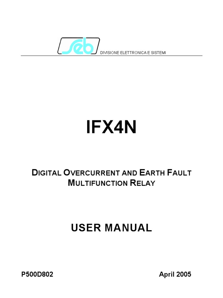 Ifx4N: User Manual | PDF | Relay | Parameter (Computer Programming)