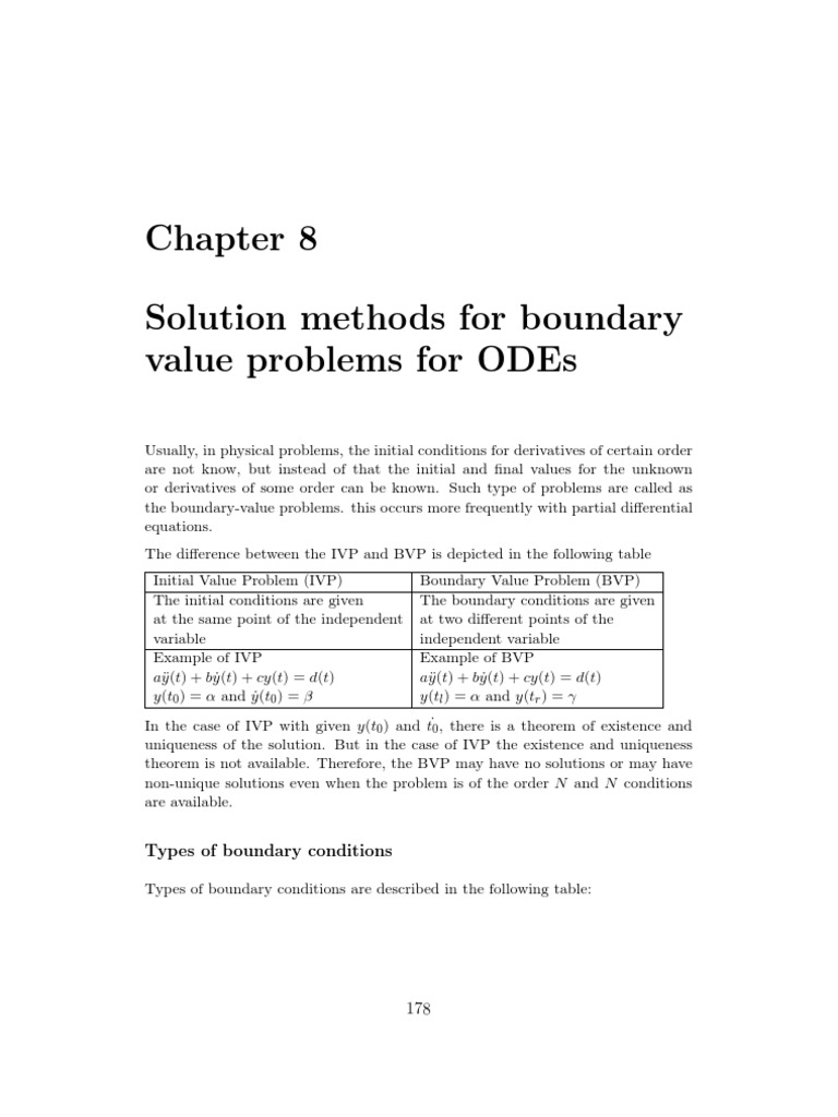 Boundary Value Problems In Odes Pdf Banach Space Boundary Value
