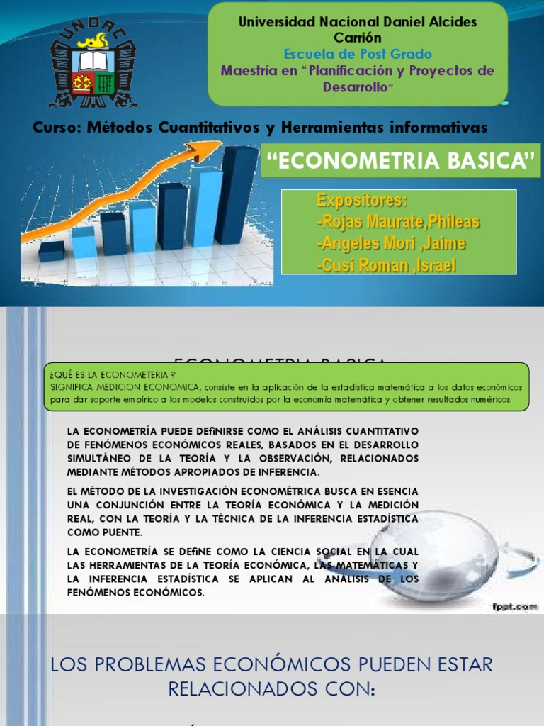 Introducción a la Econometría Básica | PDF | Econometría | Elasticidad ...