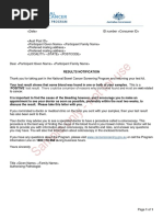 Bowel Cancer Screening Participant Form | PDF | Screening (Medicine)
