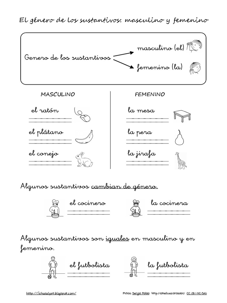 El Genero de Los Sustantivos | PDF | Naturaleza