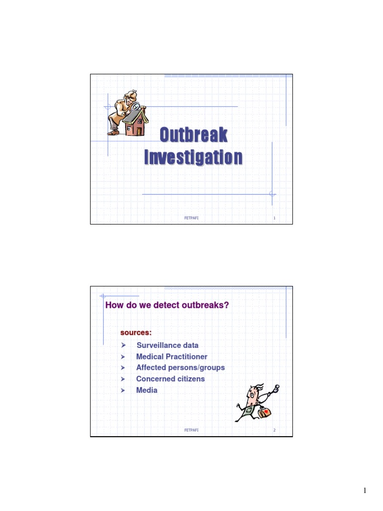 Outbreak Investigation | PDF | Outbreak | Epidemiology