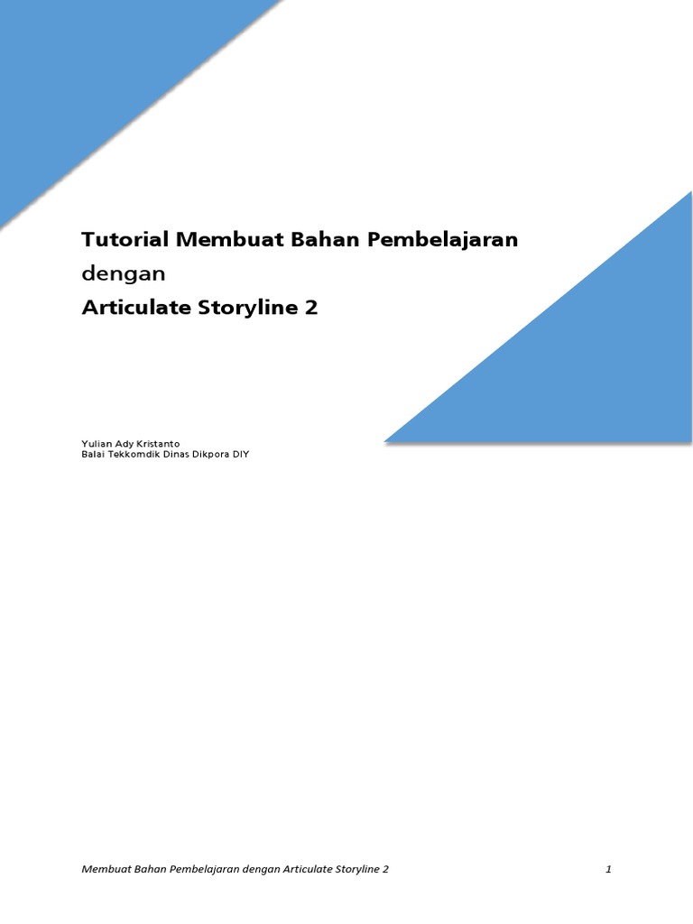 Tutorial Articulate Storyline 2 | PDF
