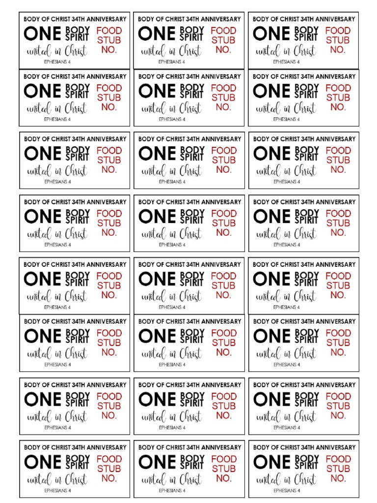 Food Stub | PDF