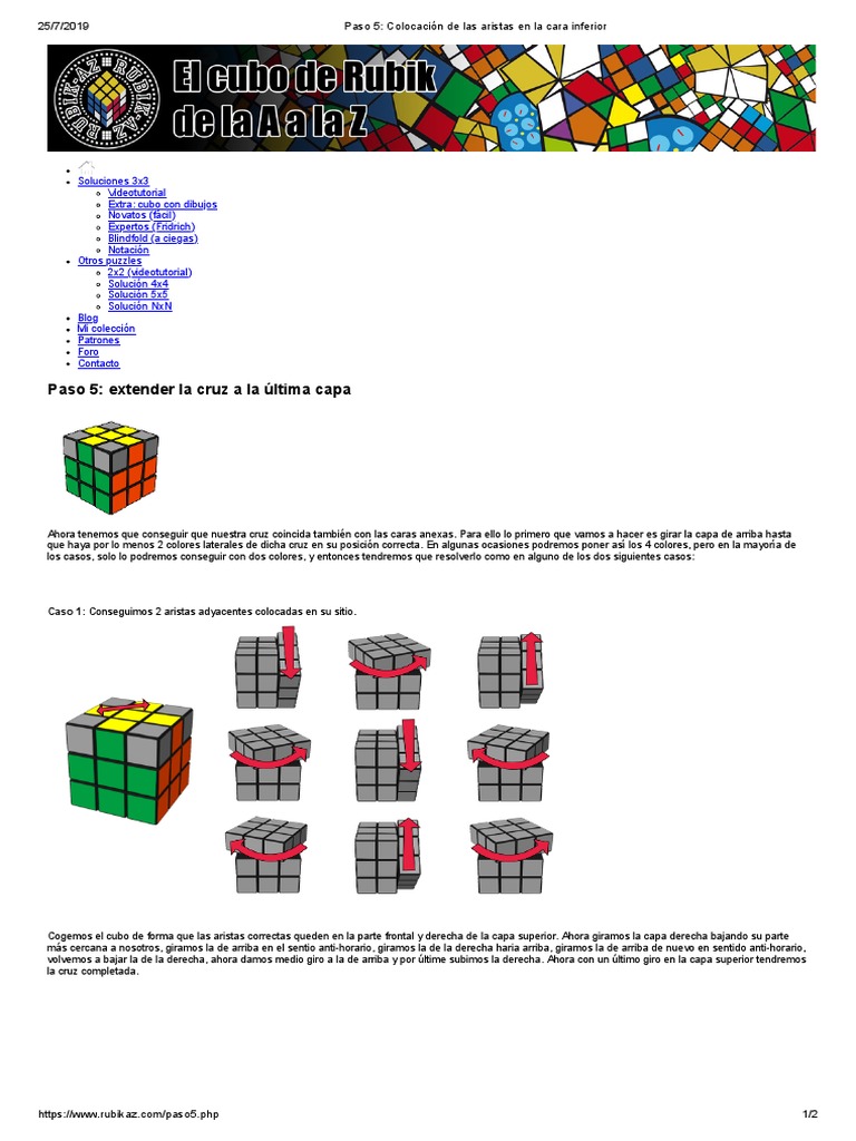 Paso 5 - Cubo Rubik | PDF