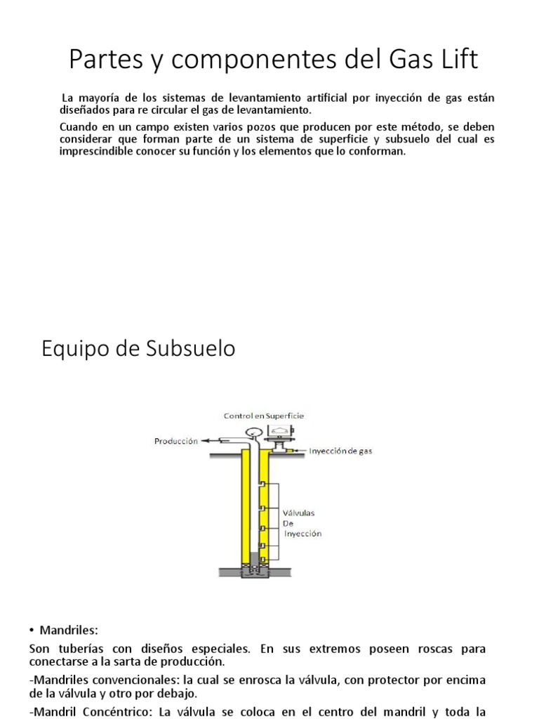 Partes y Componentes Del Gas Lift | PDF