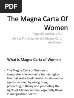 RA 9710 - Magna Carta of WomenII | PDF | Discrimination | Gender Studies
