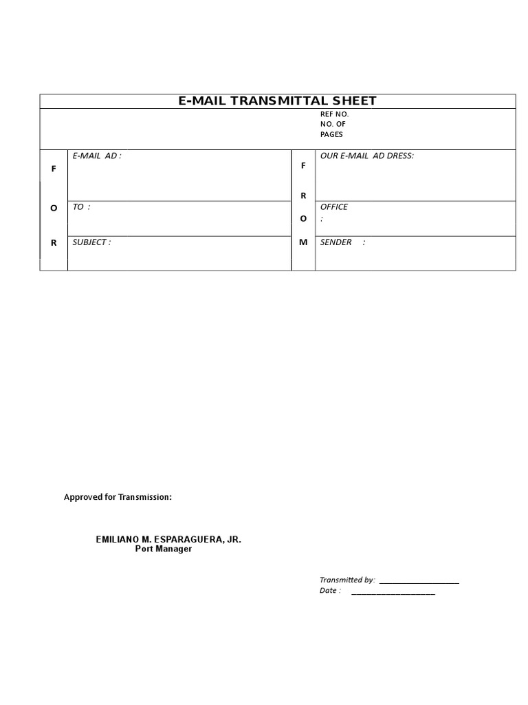 Email Form PDF