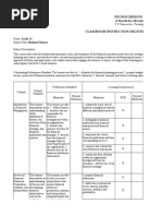 Criteria For Classroom Reporting | PDF