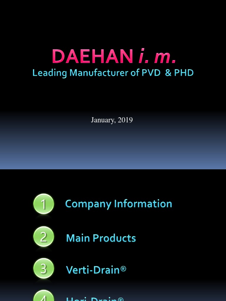 Company Information PT For PVD, PHD Customer 2019 | PDF | Drainage | Soil