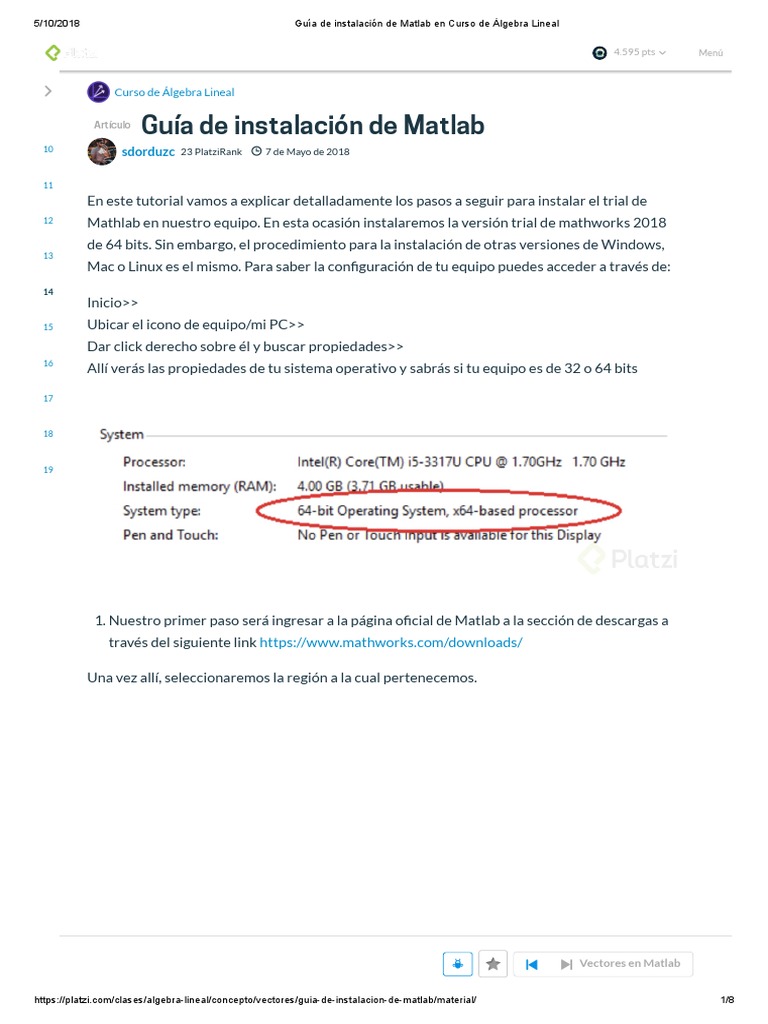 Guía de Instalación de Matlab | PDF | Matlab | Mac OS