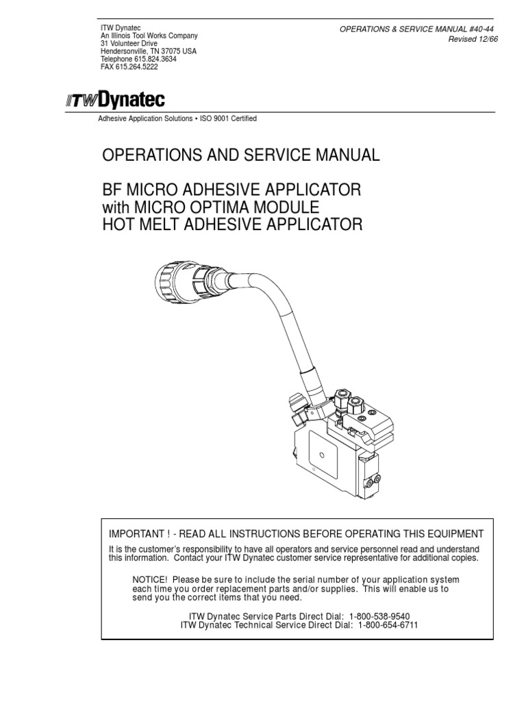 Dynatec Hot Melt | PDF | Valve | Adhesive