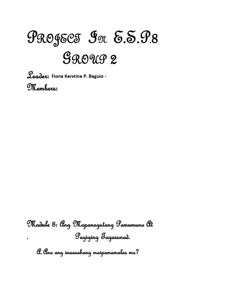 FIONA Documents in Esp Scrapbook | PDF