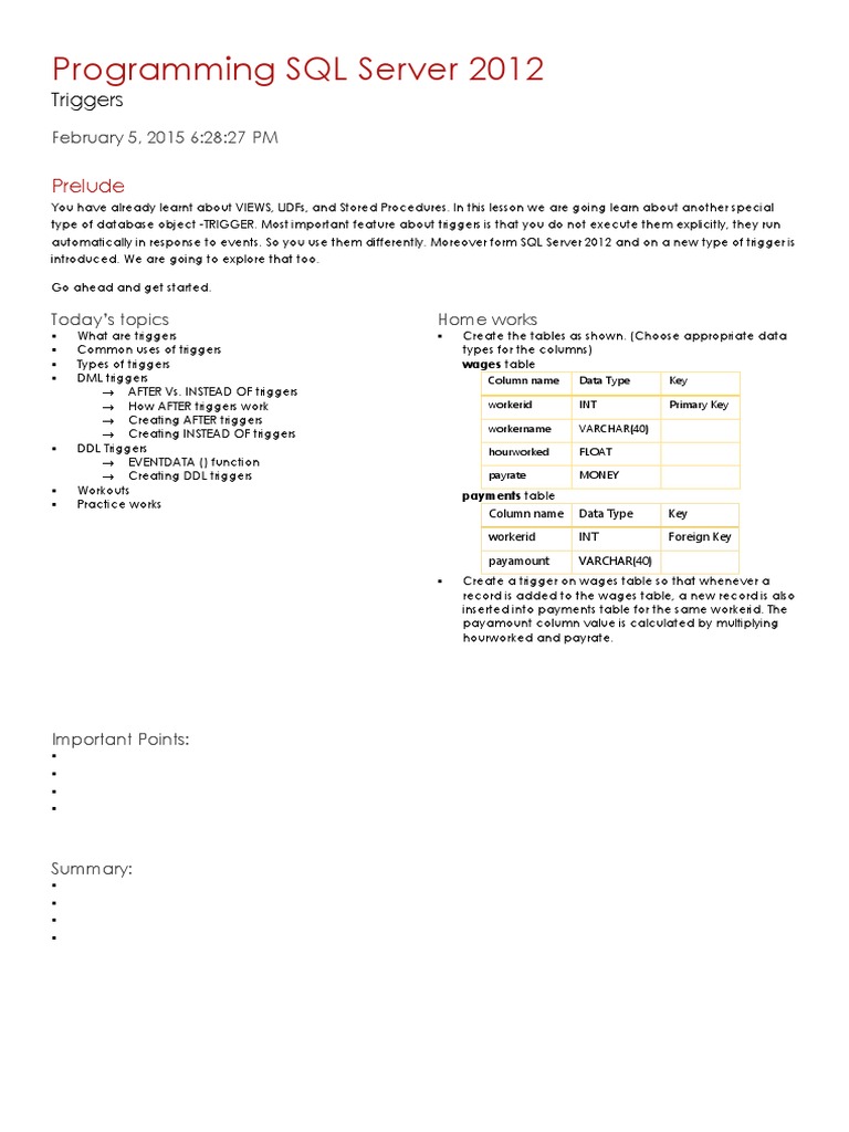 Programming SQL Server 2012: Prelude | PDF | Sql | Software Engineering