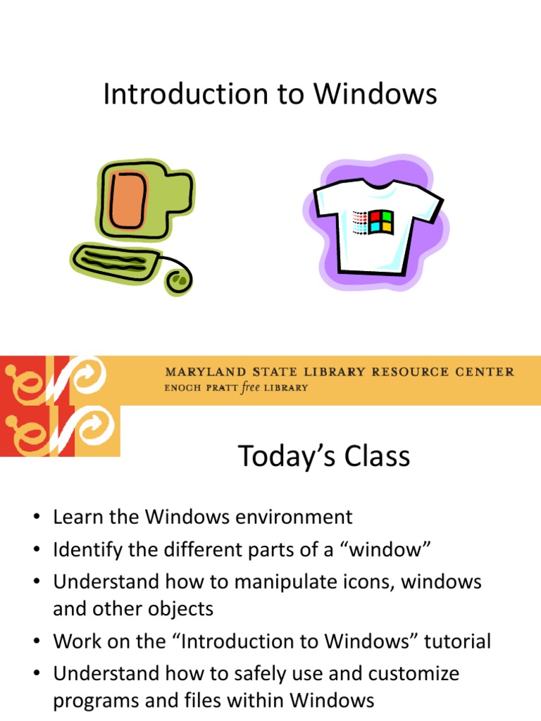 Introduction To Windows PDF | PDF | Icon (Computing) | Computing Platforms