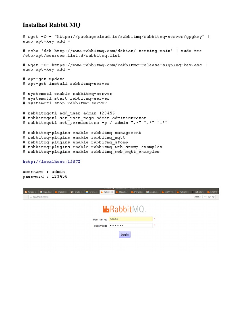 Installasi Rabbit MQ | PDF | Computers