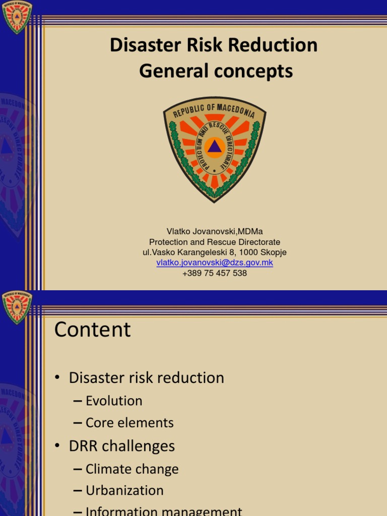 DRRR General Concepts | PDF | Disaster Risk Reduction | Hazards