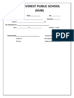 House Rent Receipt Template | PDF