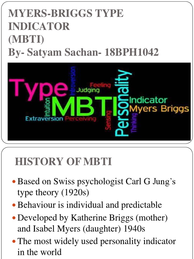Understanding the Myers-Briggs Type Indicator | PDF | Psychological ...