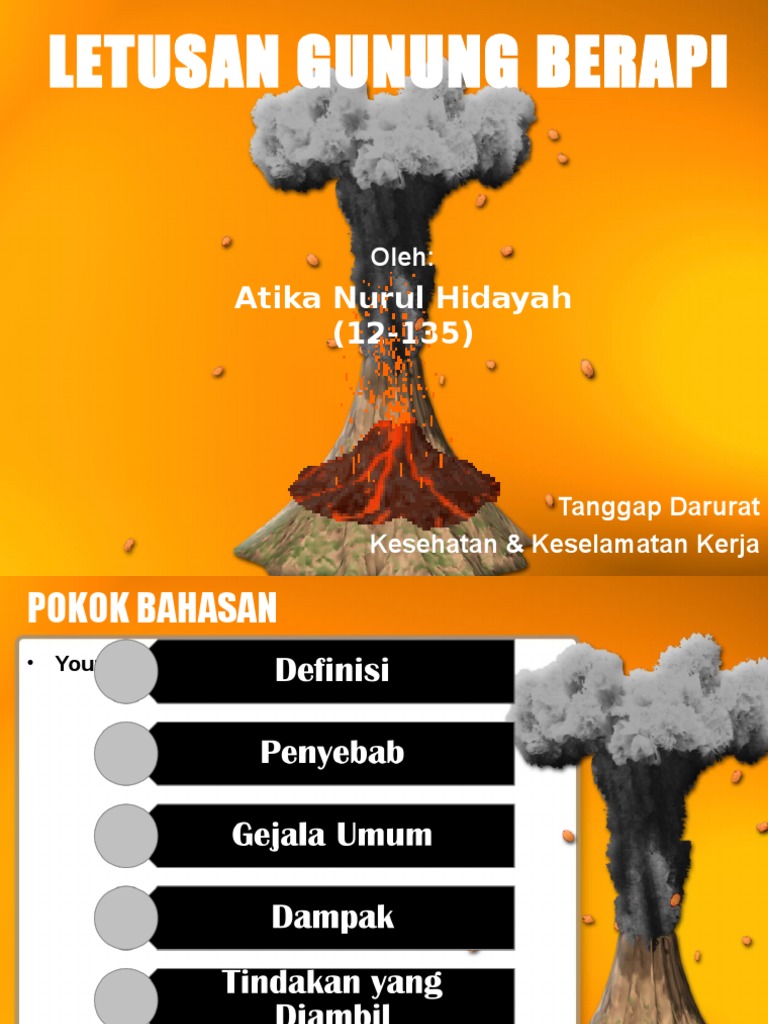 Tanggap Darurat Bencana Letusan Gunung Berapi | PDF | Ilmu Sosial | Sains & Matematika
