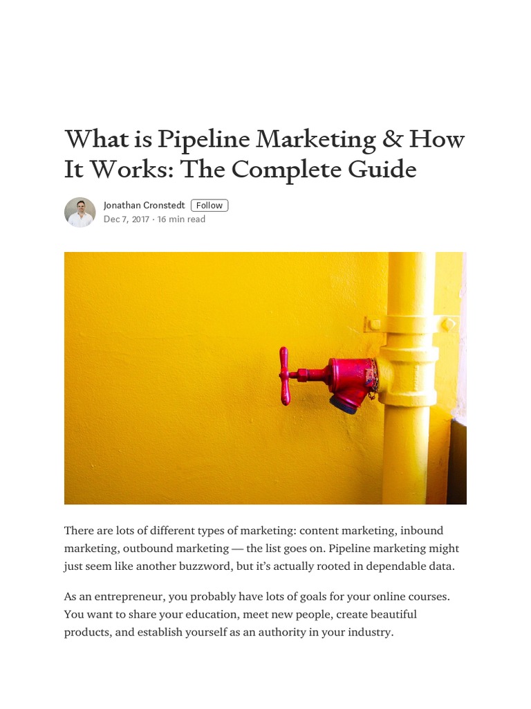 What Is Pipeline Marketing & How It Works: The Complete Guide | PDF ...