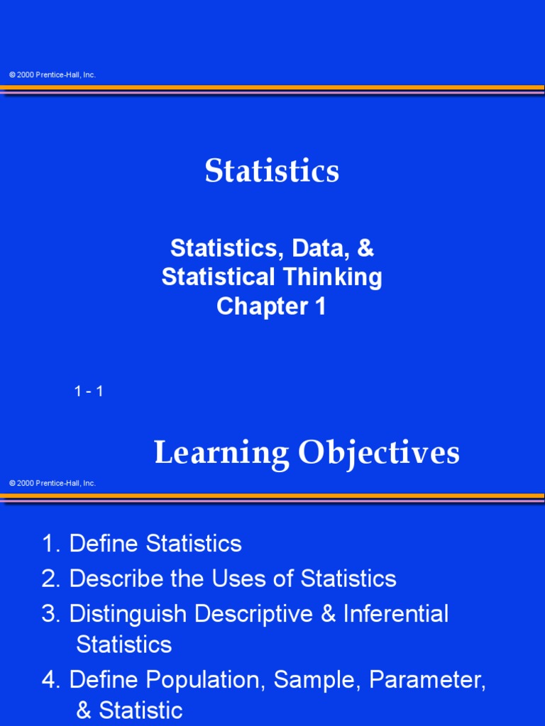 Statistics: Statistics, Data, & Statistical Thinking | PDF | Statistic | Statistical Inference