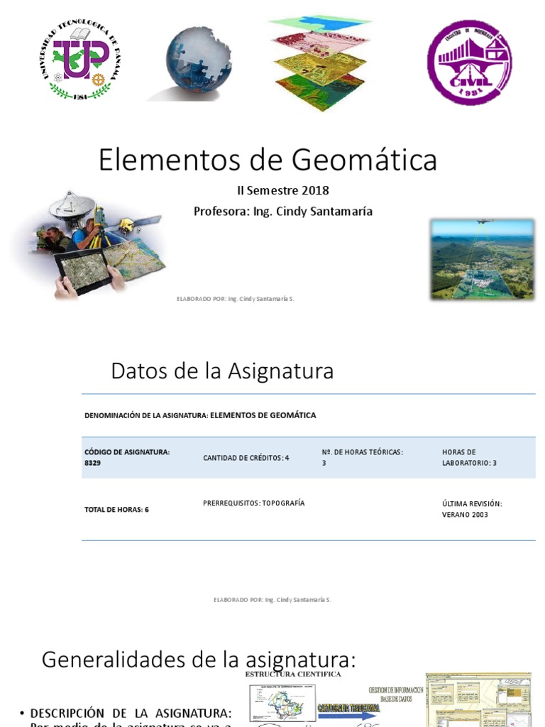 Elementos de Geomatica | PDF | Mapa | Sistema coordinado
