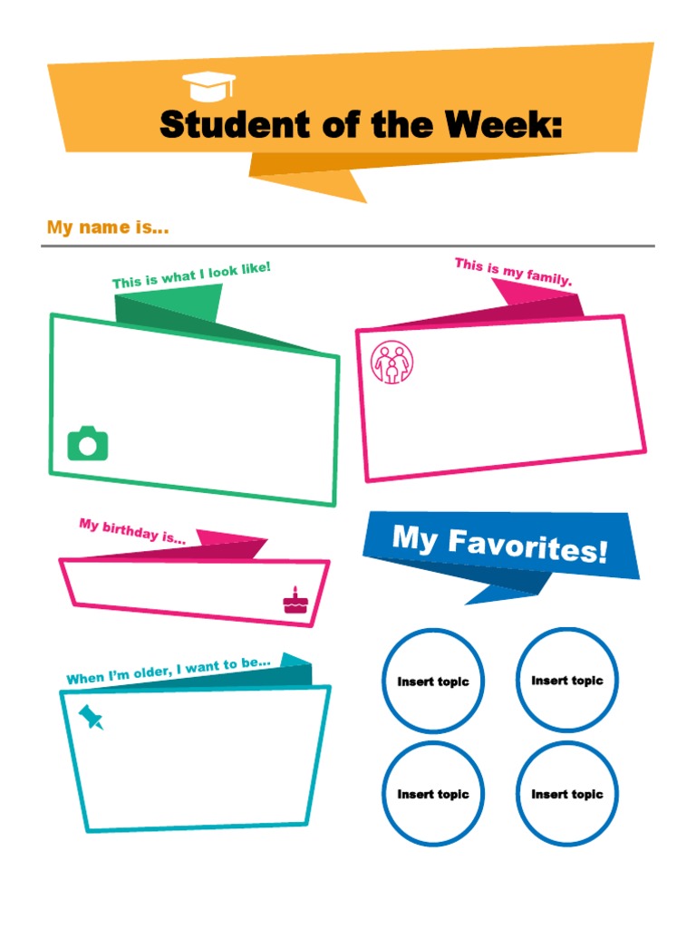 Student of The Week:: My Name Is | PDF