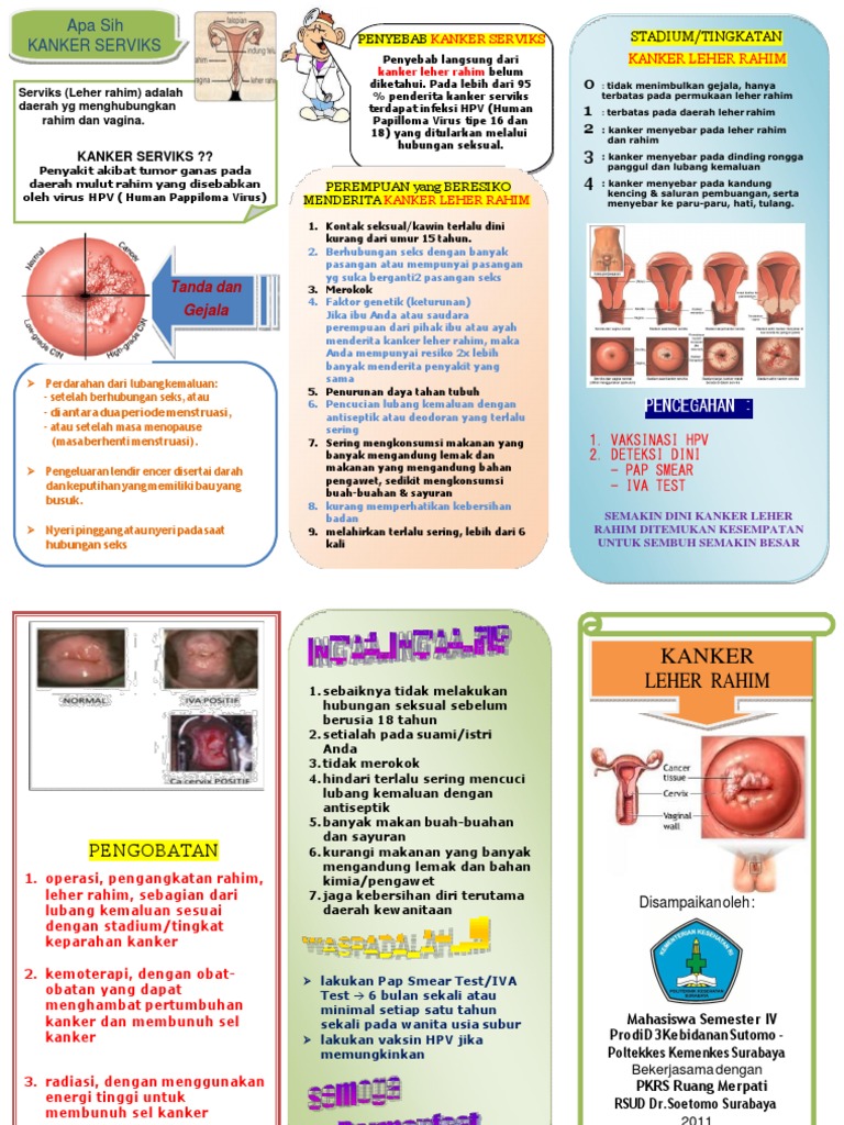 Leaflet Kanker Serviks Dikonversi | PDF