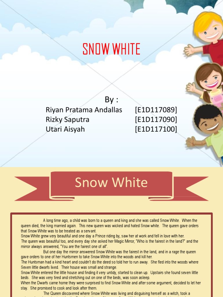Teach Reading Snow White | PDF | Snow White