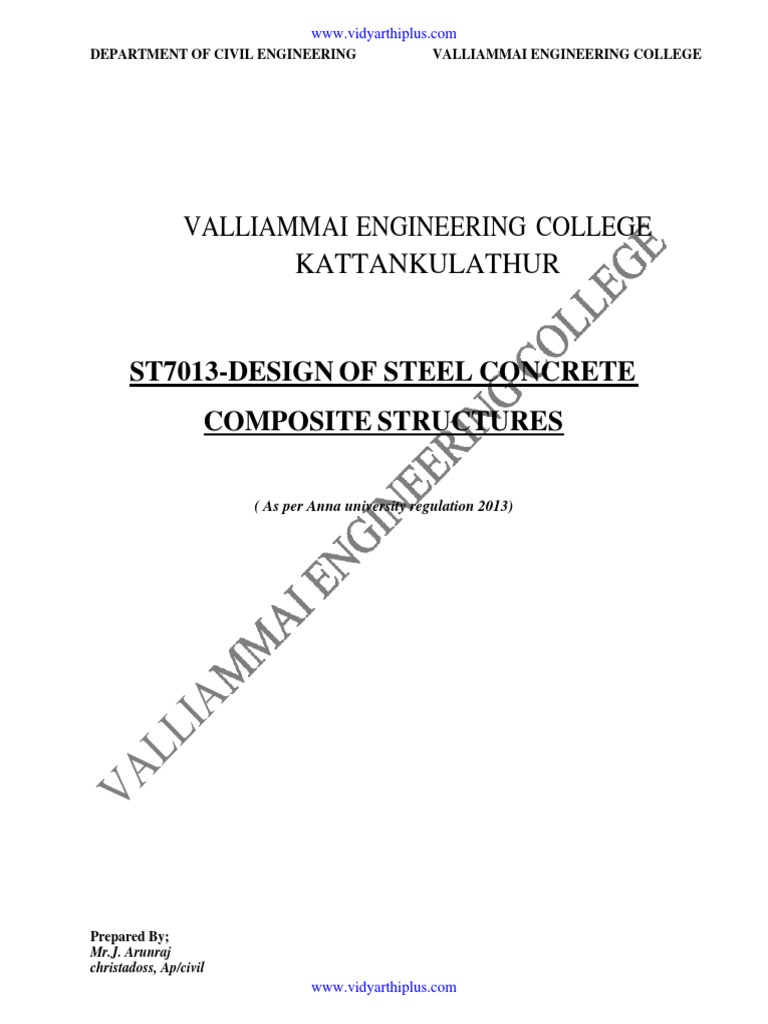 Design of Steel Concrete Composite Structures . | PDF | Beam (Structure ...