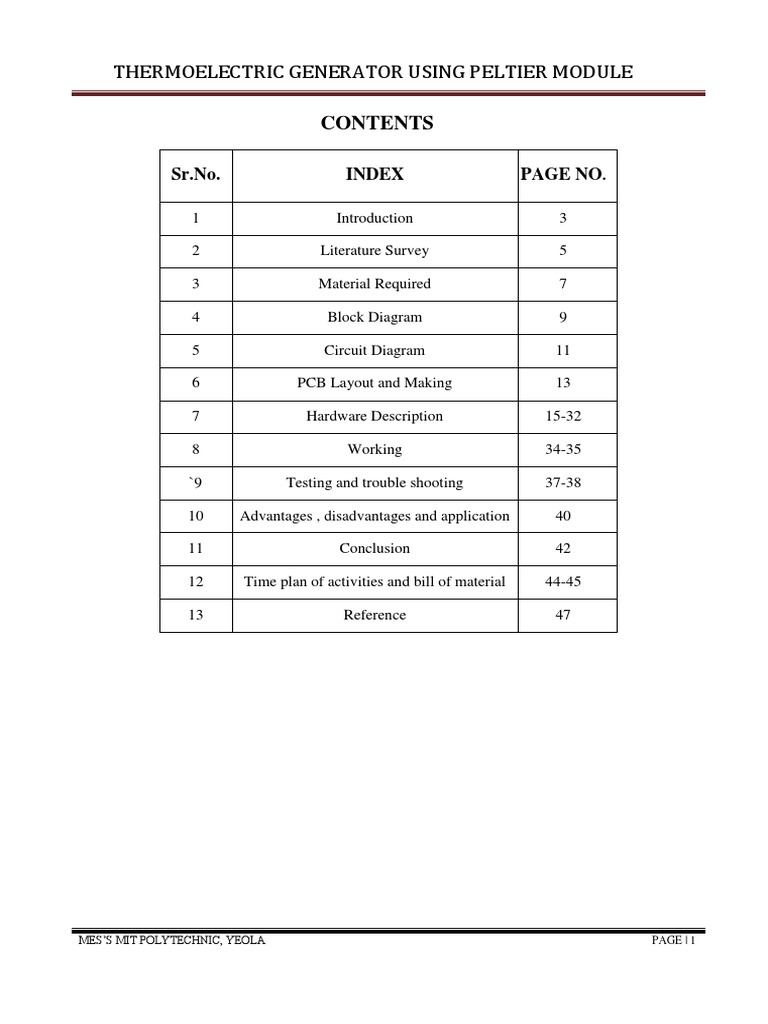 Thermo Electric Generator | PDF | Electric Current | Capacitor