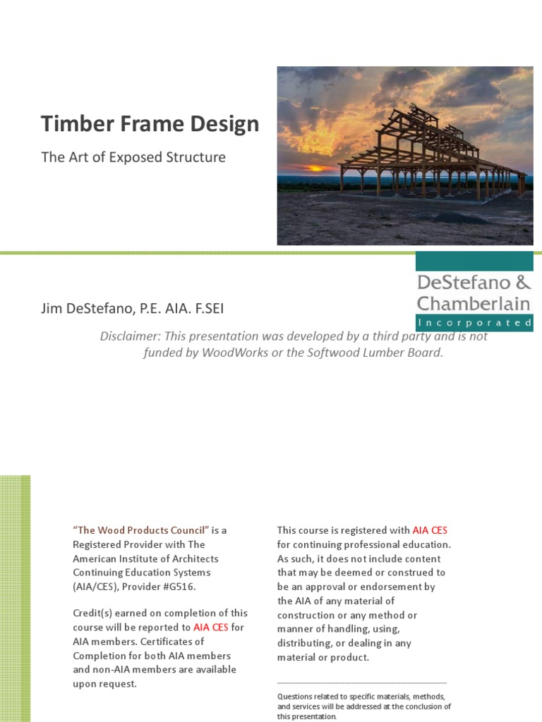 Timber Frame Design Florida Workshop PDF | PDF | Lumber | Wood