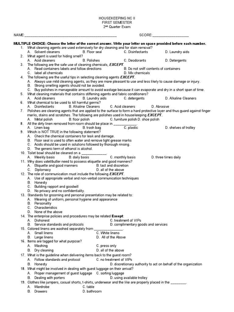 MULTIPLE CHOICE: Choose The Letter of The Correct Answer. Write Your Letter On Space Provided ...