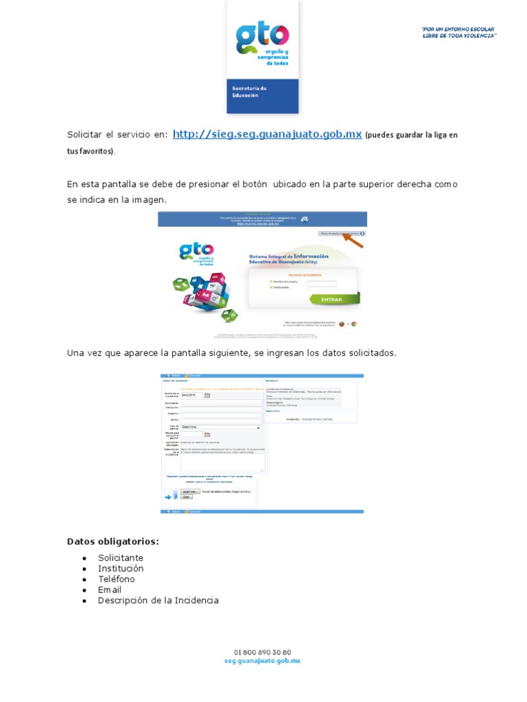 Instructivo SIIEG | PDF