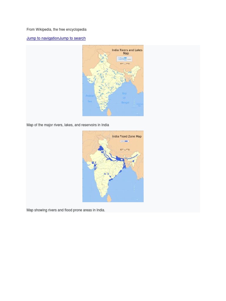 Rivers in India | PDF | Indus River | Water And The Environment