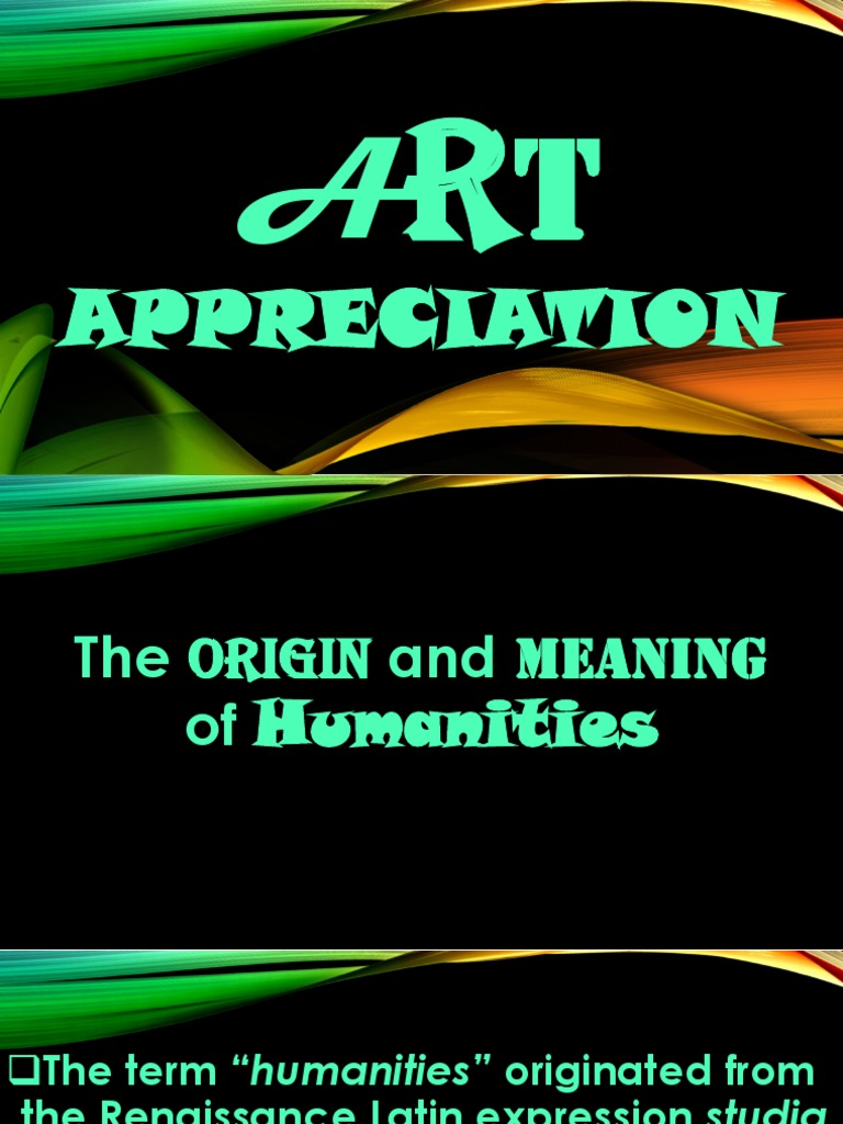 Art Appreciation | PDF | Art History | Psychology