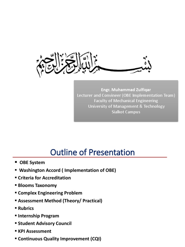 Obe Outcome Based Education System Pdf Rubric Academic Curriculum