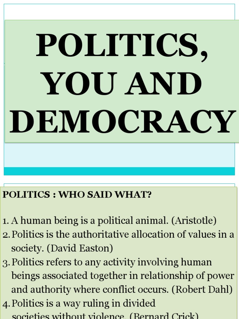 Politics, You and Democracy | PDF | Constitutional Amendment | Initiative