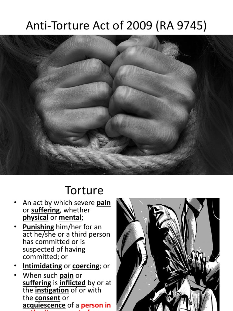 Anti-Torture Act of 2009 (RA 9745) | PDF | Torture | Solitary Confinement