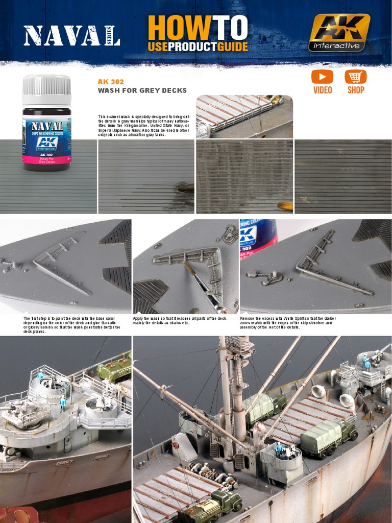 Ak 302 Wash For Grey Decks | PDF