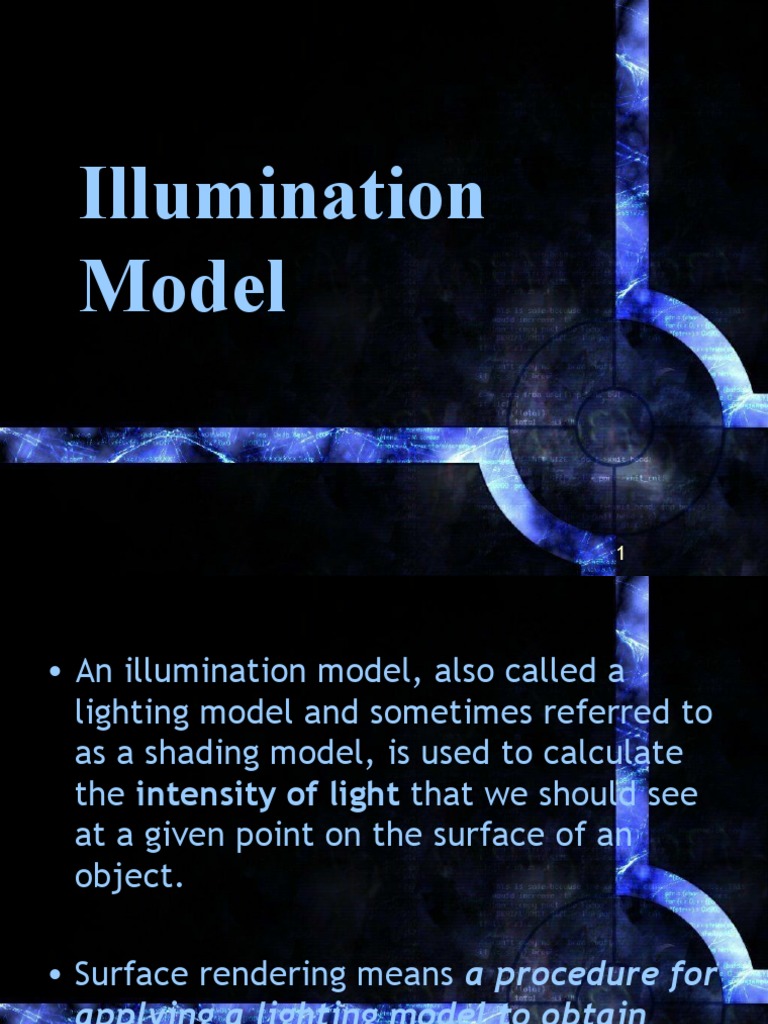 Illumination Model | PDF | Reflection (Physics) | Lighting