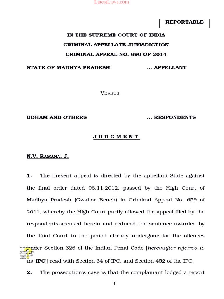 Supreme Court Judgment on Sentencing Part of Criminal Justice System ...