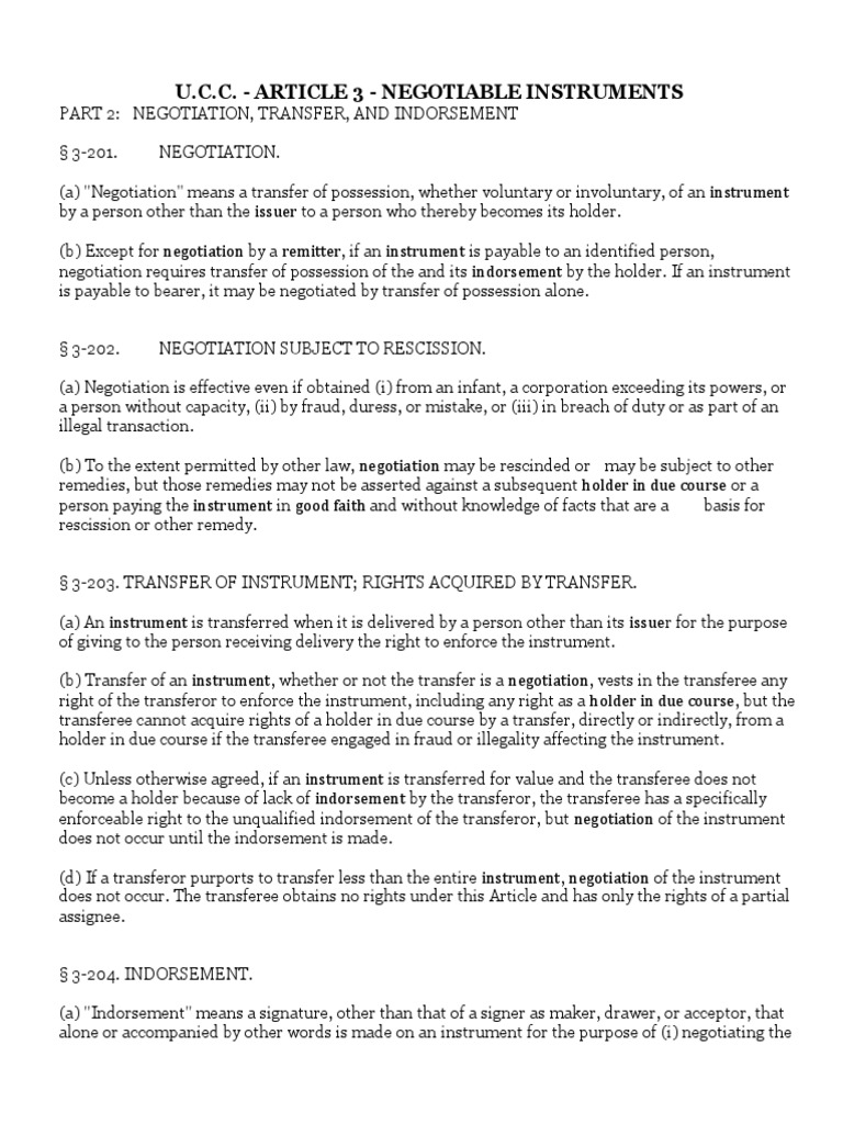 UCC Regs | PDF | Negotiable Instrument | Security Interest